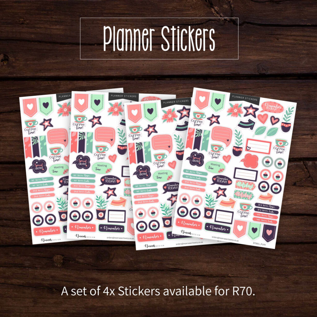 A5 Calendar Planner Stickers – Nonnas Ontwerp