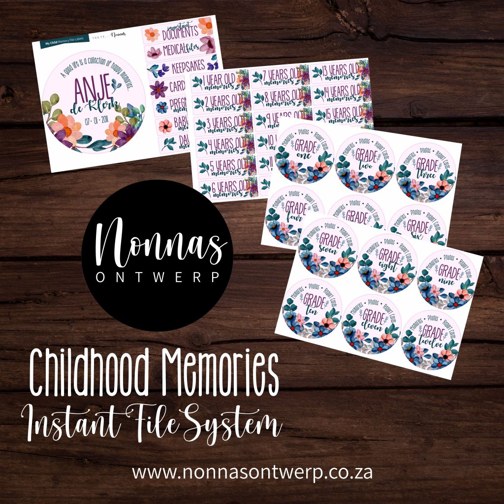 Childhood Filing System – Nonnas Ontwerp